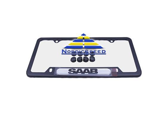 License Plate Frame Black OEM SAAB – NordicSpeed